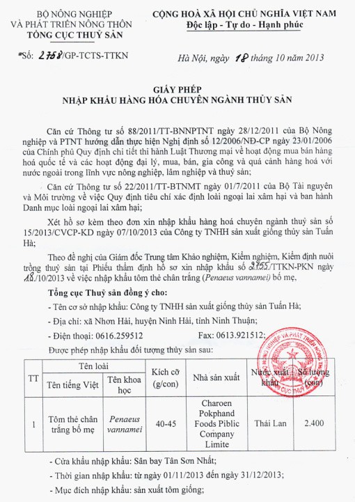 Xin Giấy Phép Xuất Nhập Khẩu World Courier Express Logistics